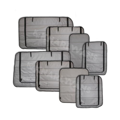 Insulated Window Covers - 148wb Ford Transit (Mid/High Roof) - Knarly Vans